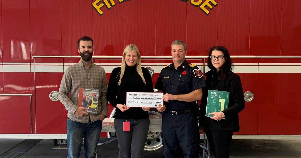Enbridge Gas Assists Adelaide Metcalfe Fire Department in Supporting ...